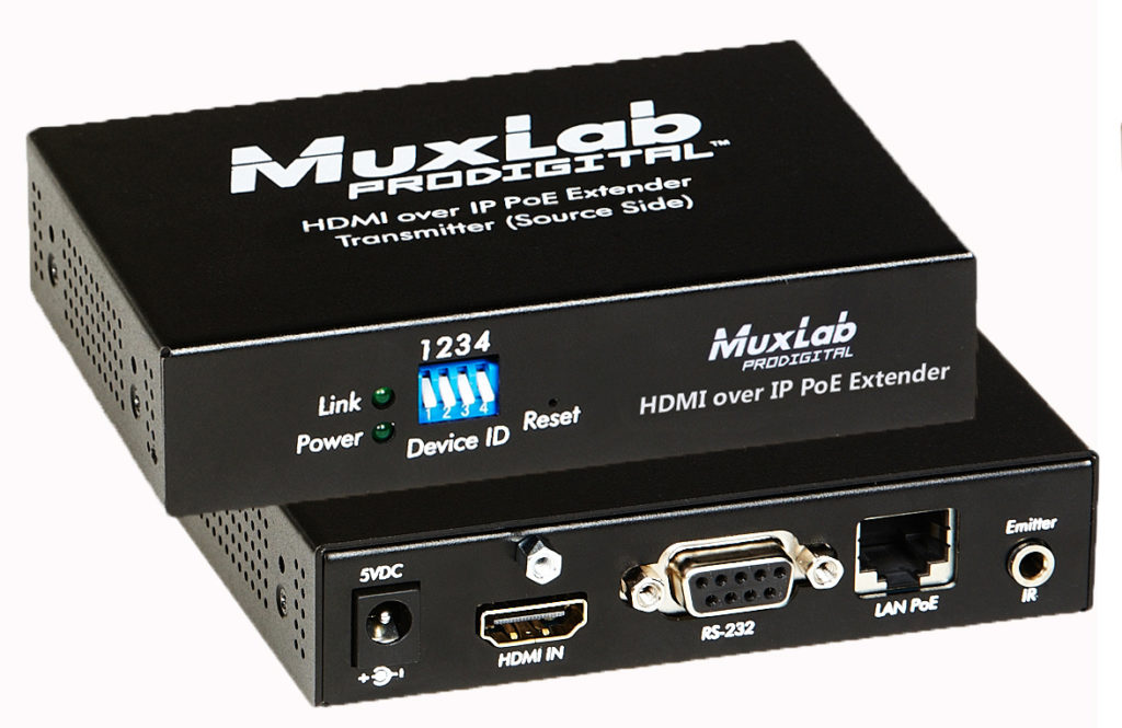 HDMI over IP PoE Transmitter, Video Wall - Muxlab