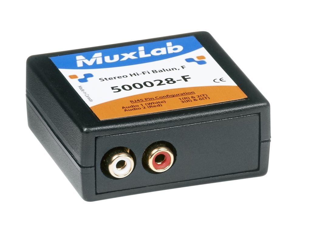 Stereo Hi-Fi Balun, F - Muxlab