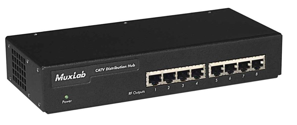 CATV Hub - 8 Ports, 110V - Muxlab