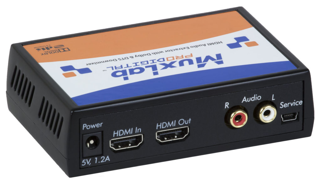 HDMI Audio Extractor with Dolby & DTS Downmixer - Muxlab