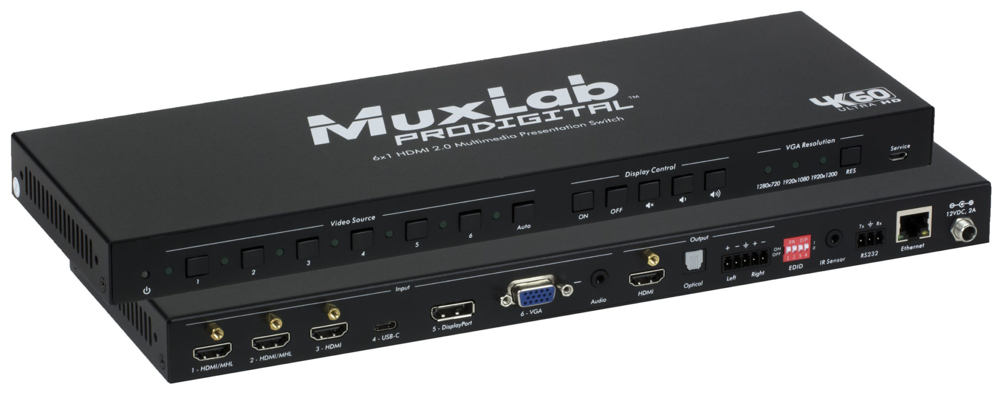 6x1 2.0 Multimedia Presentation Switch - Muxlab