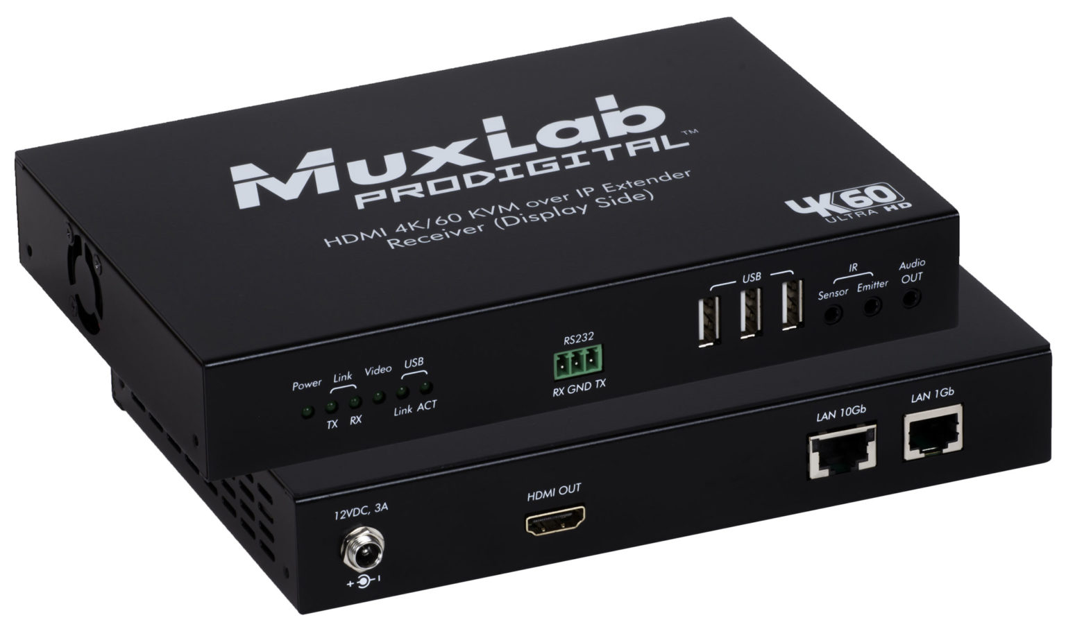 HDMI 4K/60 KVM Over IP Receiver, UTP - Muxlab