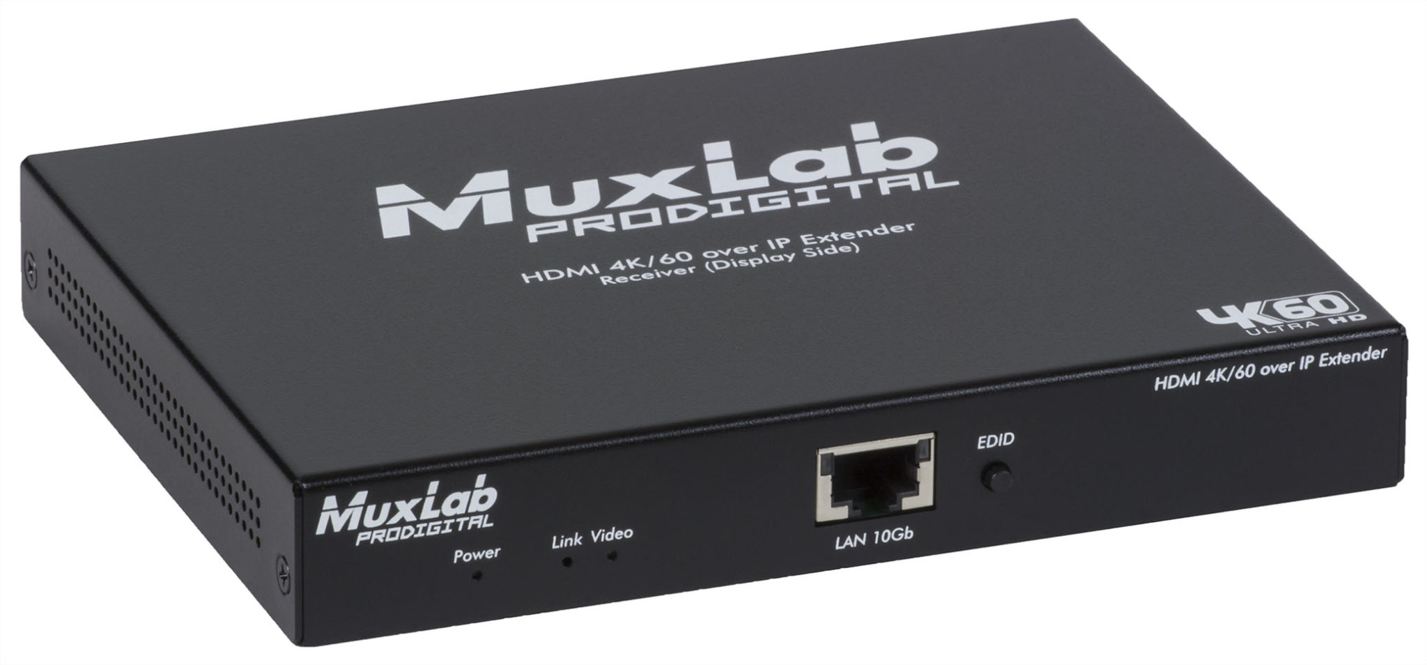 AV over IP 4K/60 Uncompressed Receiver, UTP, US - Muxlab