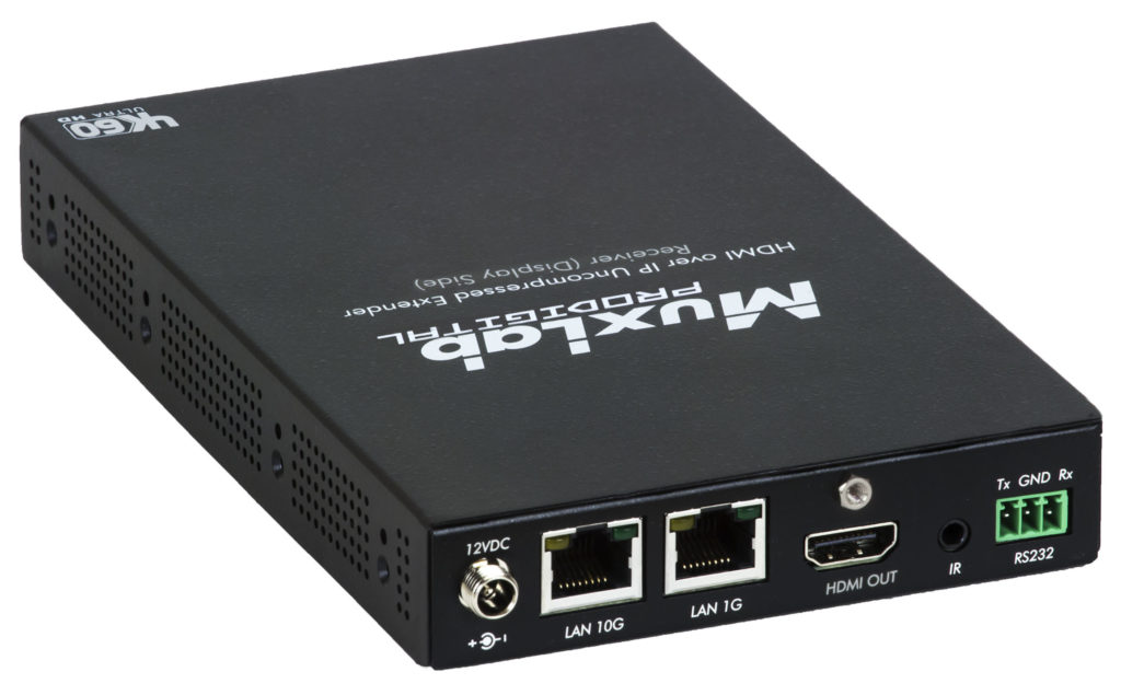 HDMI over IP Uncompressed Receiver, 4K/60 - Muxlab
