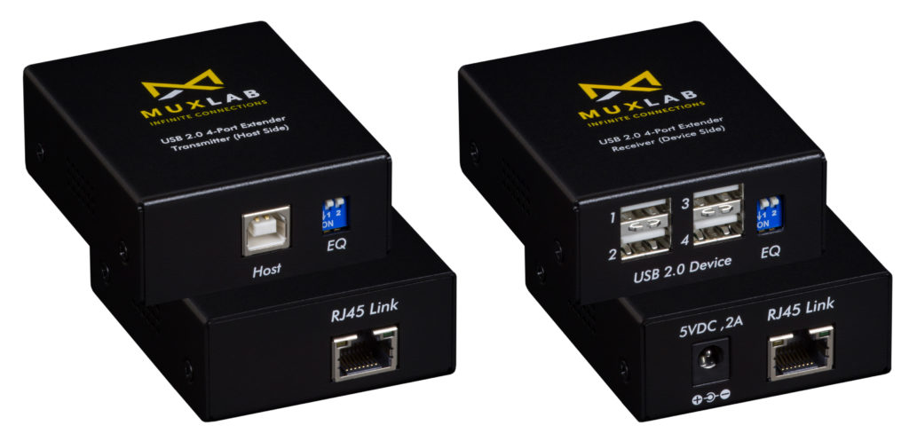 USB 2.0 4-Port Extender Kit, 50M - Muxlab