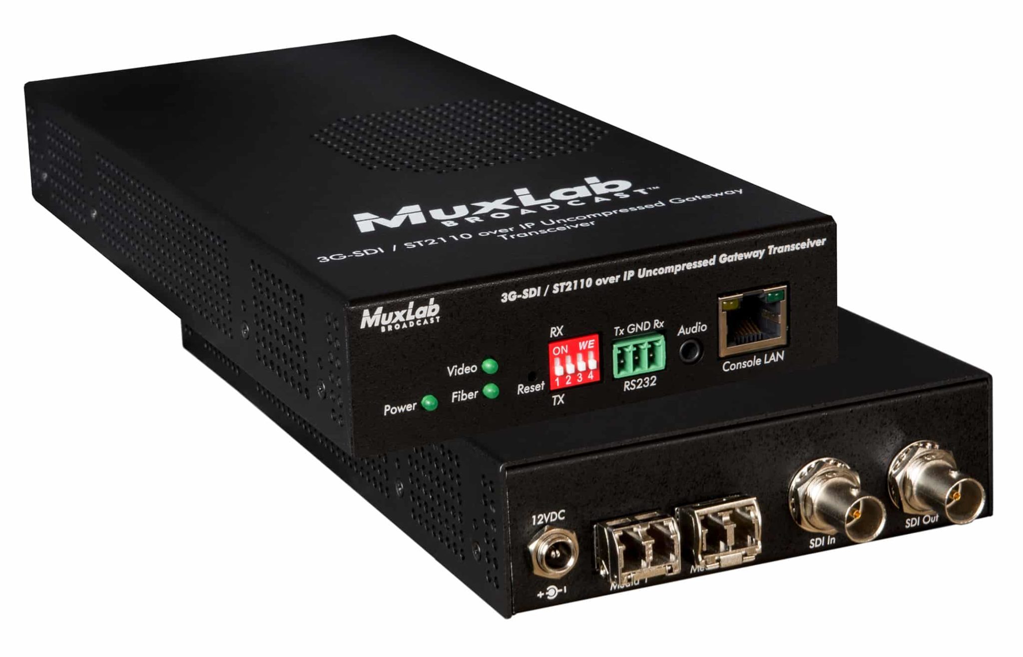 3G-SDI/ST2110 over IP Gateway Tranceiver, MM - Muxlab