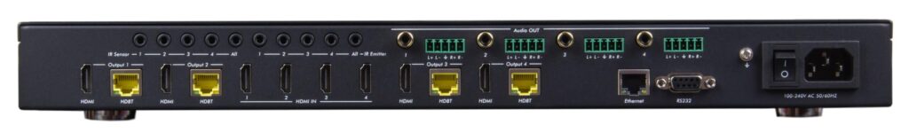 HDMI 4X4 Matrix SWX Kit, HDBT, PoC, 4K/60 - Muxlab