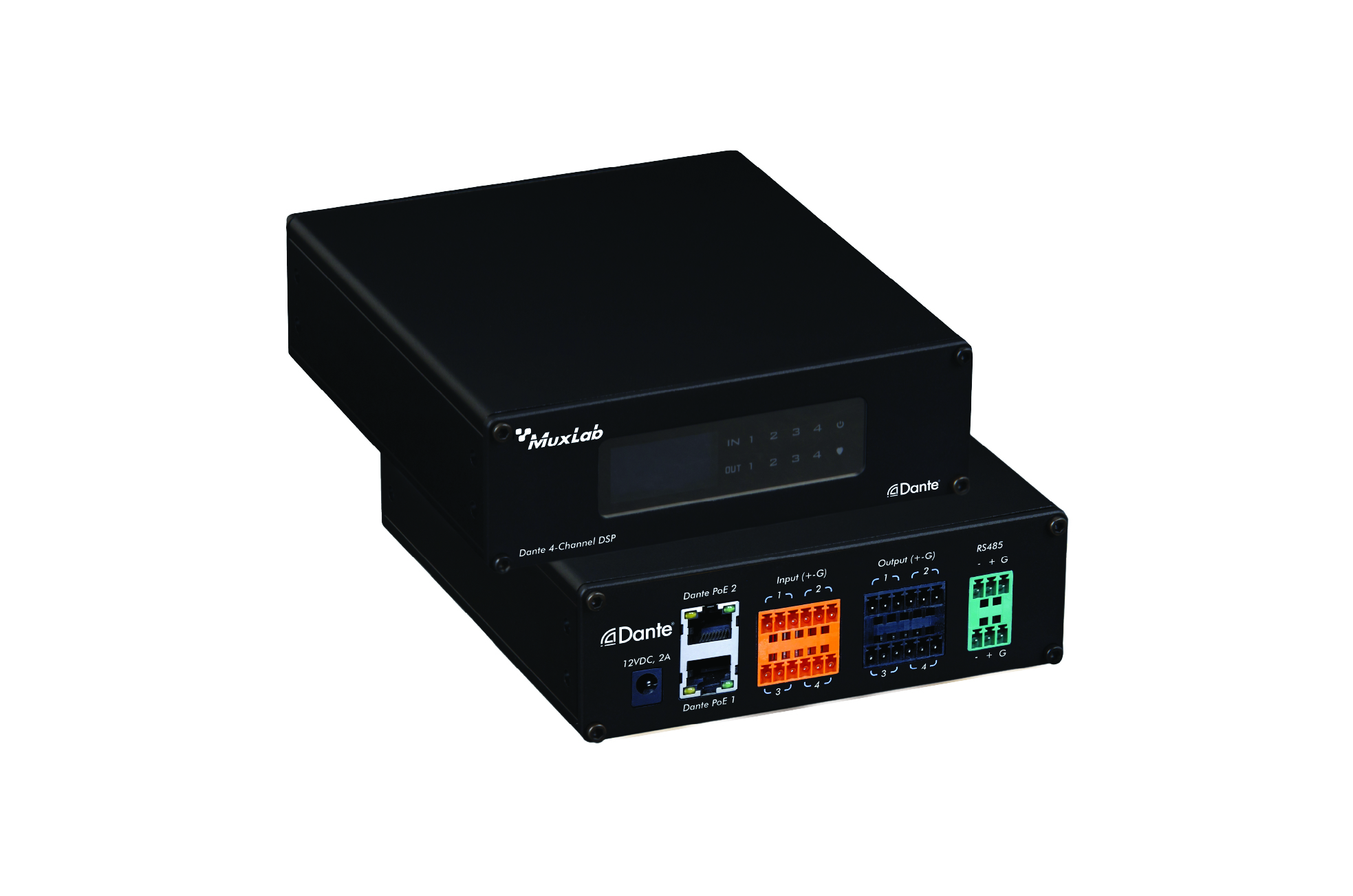 Dante 4-Channel Audio DSP - Muxlab