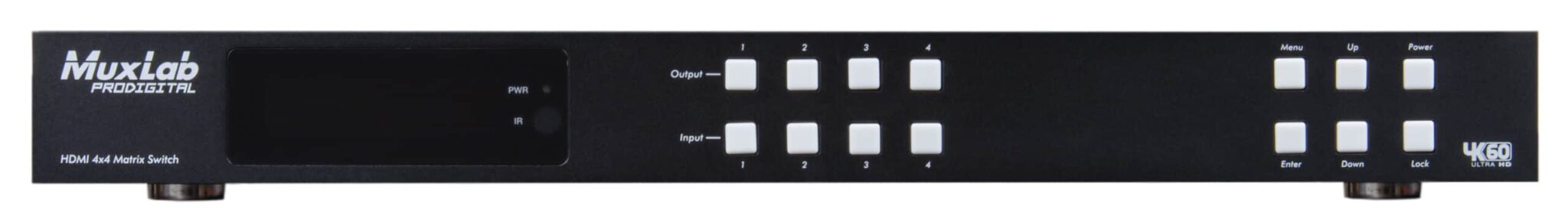 HDMI 4X4 Matrix SWX Kit, HDBT, PoC, 4K/60 - Muxlab