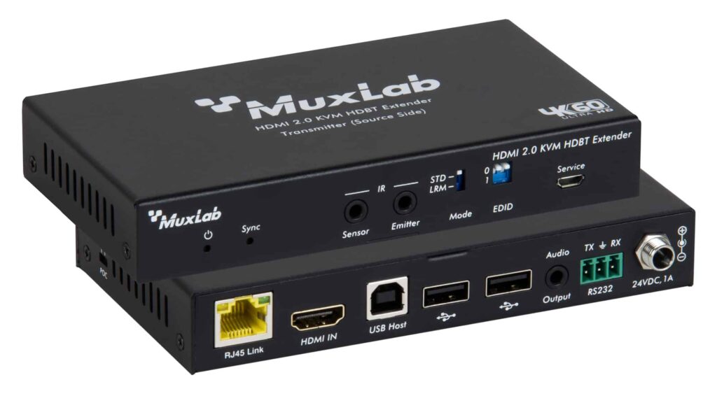HDMI 2.0 KVM HDBT Extender Kit, 100m - Muxlab